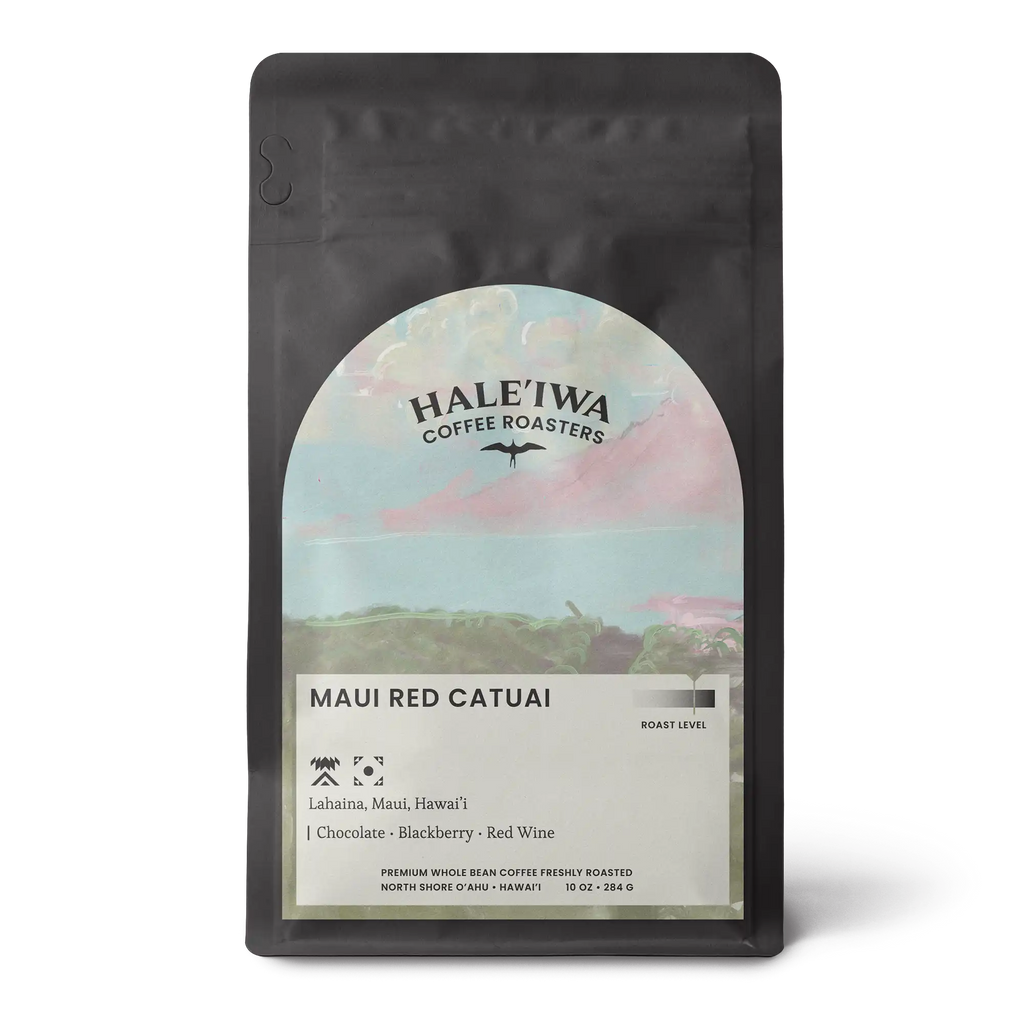 Haleiwa Coffee Roasters Maui Red Catuai Hawaiian Whole Bean Coffee