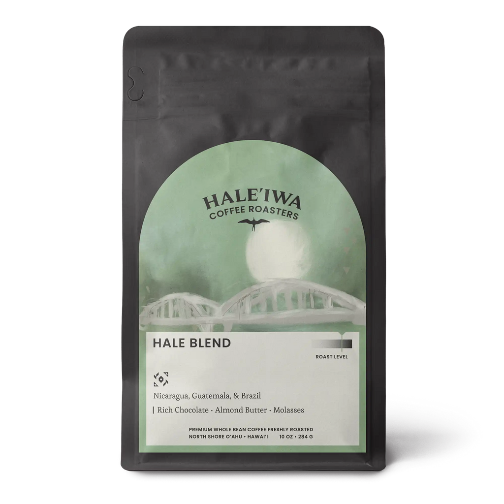 Haleiwa Coffee Roaster Hale Blend Whole Bean Coffee – Haleiwa Coffee ...